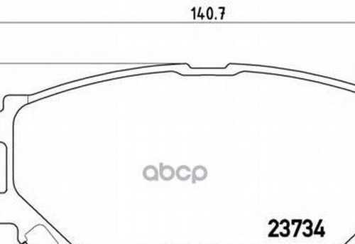 Колодки тормозные дисковые зад P83067 Brembo