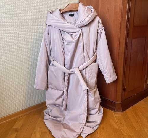 Пуховик женский длинный zarina 46 oversize