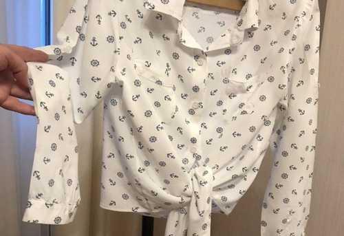 Рубашка для девочки с завязками, 146 см