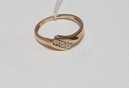 Золотое кольцо с бриллиантами (11200)