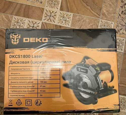 Сетевая циркулярная пила deko dkcs1800 Laser