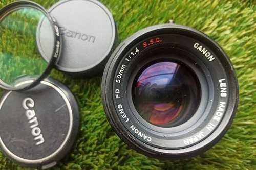 Canon FD SSC 50mm f1,4 светлый и шикарный