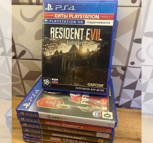 Resident evil biohazard ps4 диск