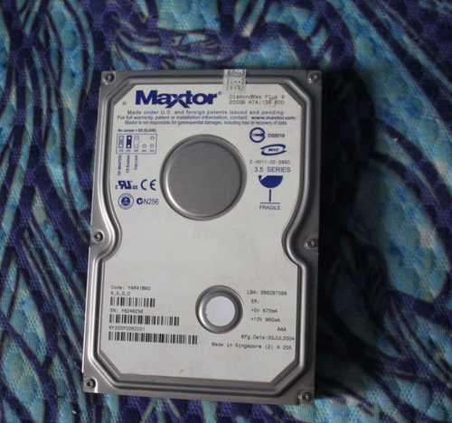 Жесткий диск Maxtor 200GB IDE рабочий