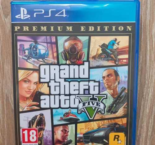 Продам на пс4 Gta5 диск бу