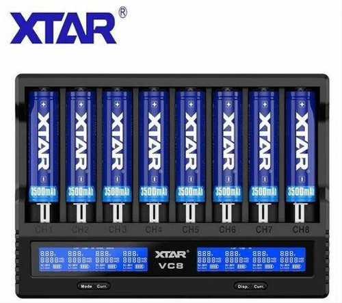 Зарядное устройство Xtar VC8 (VC4+vc4sl) QC 18650