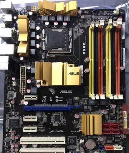 Материнская плата asus P5QC LGA775 брак