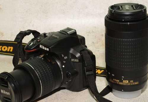 Nikon D5300 Kit 18-55/70-300 Идеальное состояние