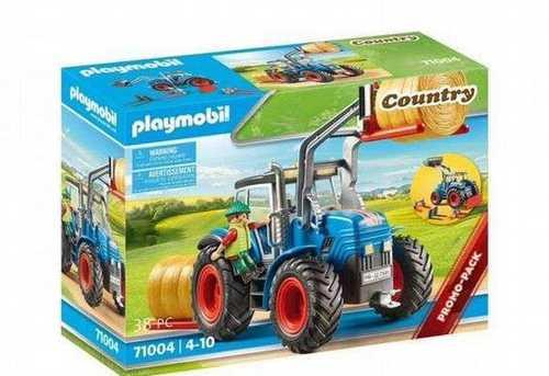 Большой трактор с принадлежностями playmobil 71004
