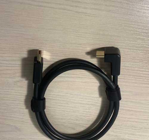 Кабель hdmi 2.0 1м угловой коннектор