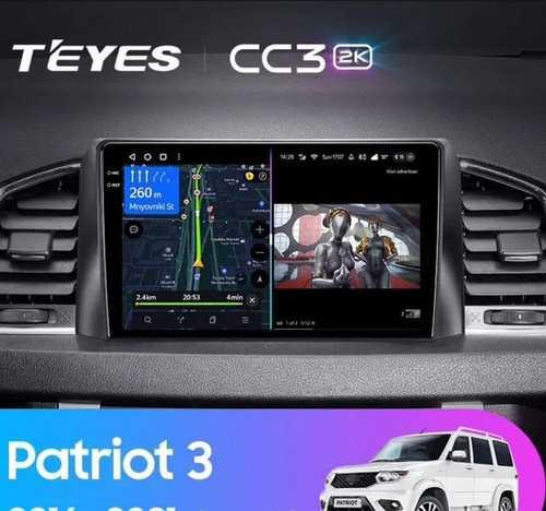 Магнитола Teyes CC3 2K Uaz Patriot 2016-2021