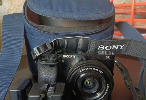Беззеркальная камера sony a6000+ объектив