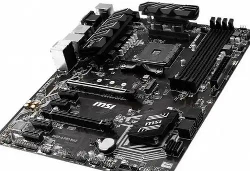 Материнская плата msi b450 a pro max + процессор