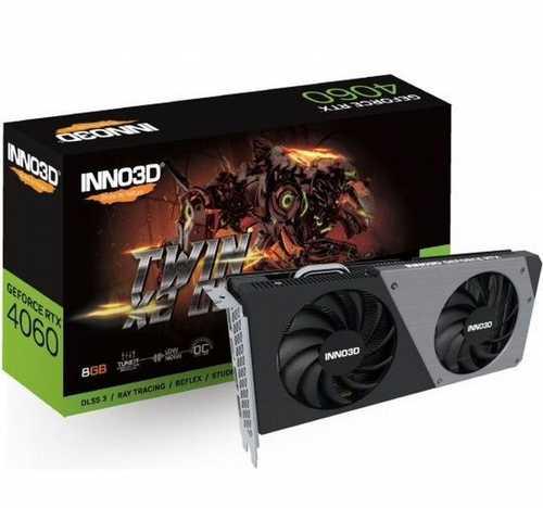 Inno3D GeForce RTX4060 twin X2 OC 8GB (N40602-08D6X-173051N)