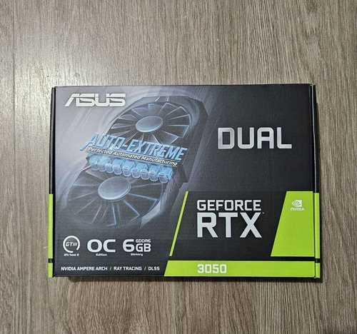 Видеокарта asus GeForce RTX 3050 Dual OC Edition