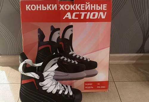 Хоккейные коньки Action размер 34