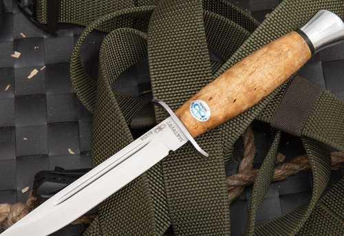 Нож туристический аир "Финка-2" карельская береза