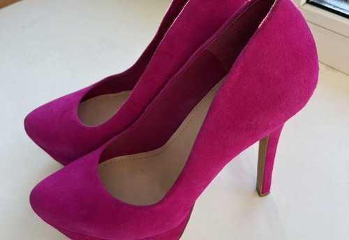 Туфли женские 38,5 р. цвет фуксия, замша