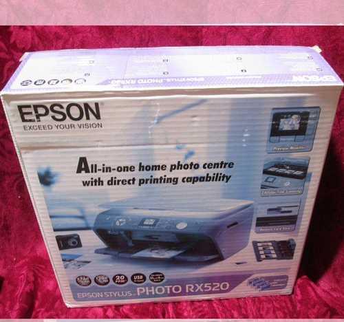 Цветное струйное мфу Epson Stylus Photo RX520 ново