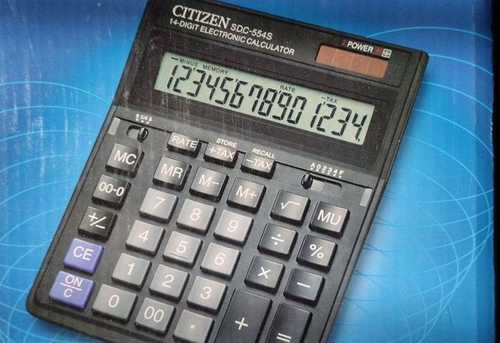 Электронный калькулятор citizen SDS-554S