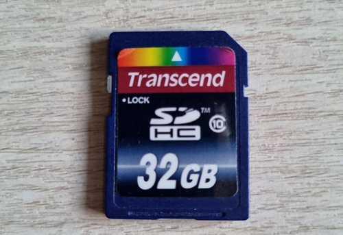 Карта памяти sdhc Transcend 32 Gb