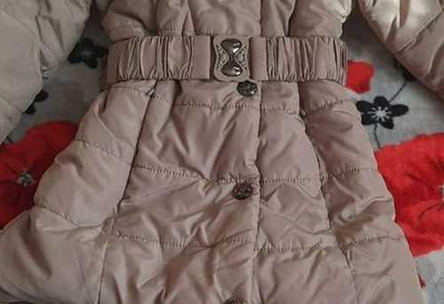Пальто стеганое зимнее для девочки