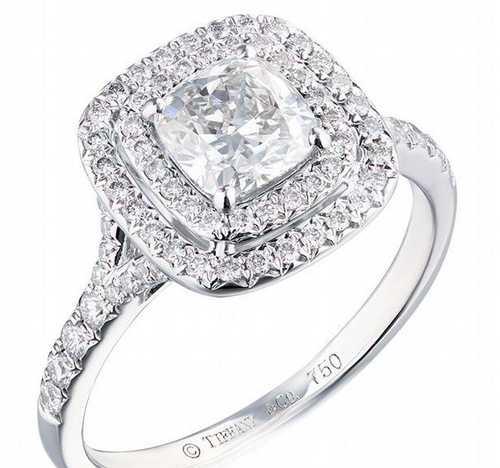 Кольцо GIA 1.01 ct D/IF Cushion Cut Diamond
