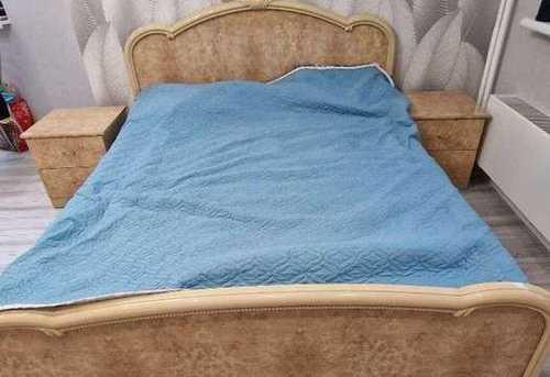 Кровать двухспальная с матрасом Шатура
