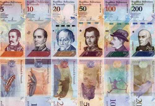 Венесуэла. Набор из 8 банкнот 2018 года