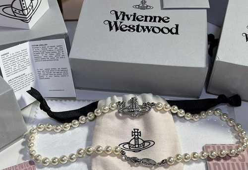 Ожерелье Vivienne Westwood Mini Bas Pearl Choker