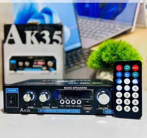 Ak35 усилитель звука Bluetooth/USB/AUX/Radio