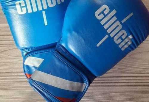 Боксерские перчатки clinch синие