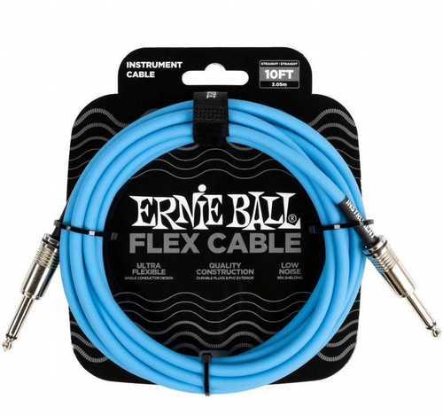 Ernie Ball 6412 кабель инструментальный Flex, пря