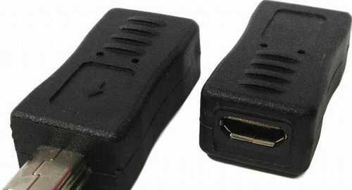 Переходник mini USB M - micro USB F