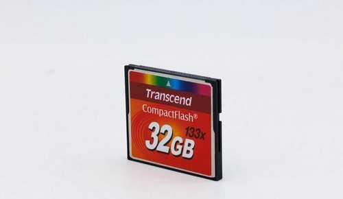 Карта памяти Transcend CompactFlash 32GB 133x, б/у