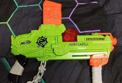 Бластер nerf с колобарацией зомбистрайк revreaper