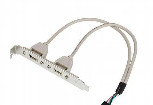 '1700002204 Cable 2*5P-2.54 /USB-A 4P(F)*2 27CM F
