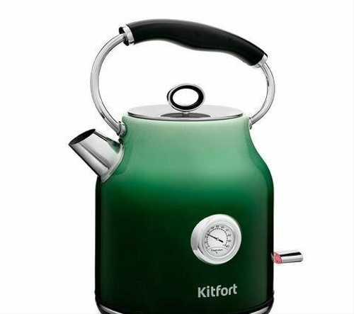 Чайник Kitfort кт-679-2, градиент зелёный Новый