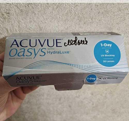 Линзы контактные acuvue oasys однодневные -1,75