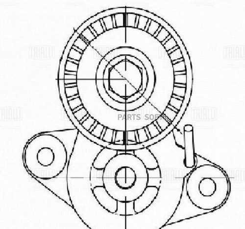 Ролик привод. ремня для а.м Geely Atlas (16) 1.8T (с натяж. мех.) (CM5673),CM5673,trialli