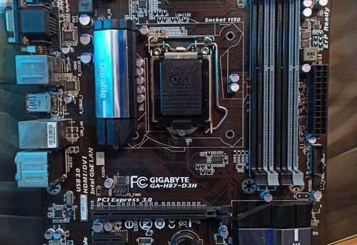 Материнская плата gigabyte ga-h87-d3h, s 1150