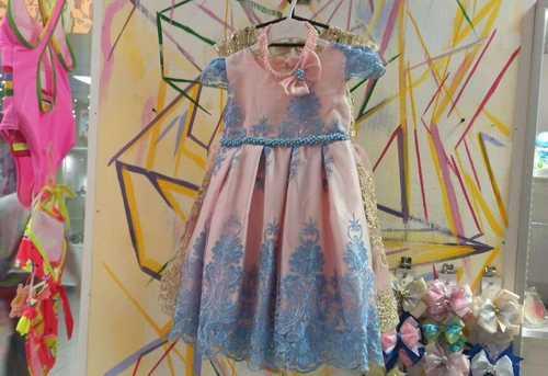 Детское нарядное платье, размер 90