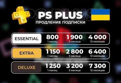 Подписка Ps Plus Украина