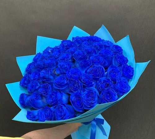 Синие розы букет синих роз