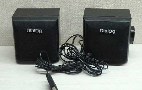 Компьютерные колонки Dialog AD-01U Black USB