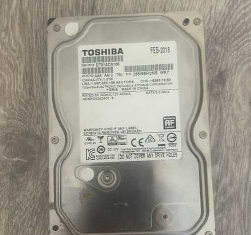 Внешний hdd Toshiba 1тб