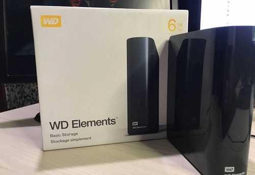 Внешний жесткий диск HDD WD Elements 4\6\8tb