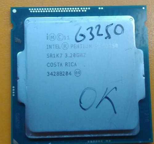 Intel Pentium G3250 2 ядра, 3,2GHz, Socket 1150