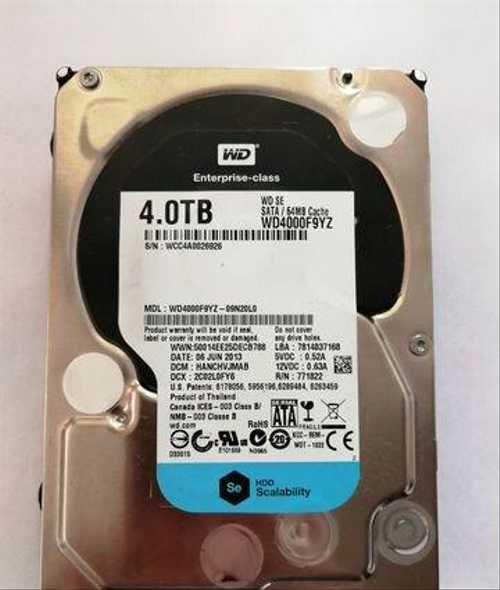 Western Digital WD Se 4 Тб WD4000F9YZ SATA