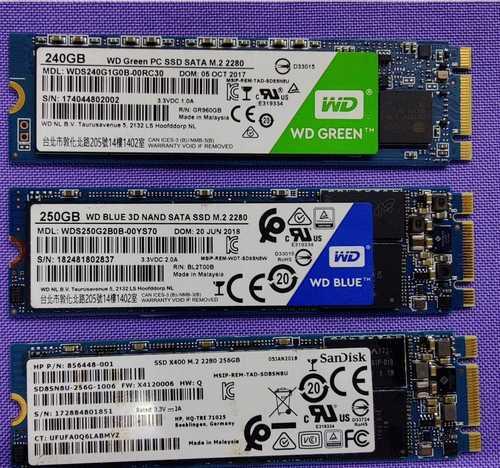 SSD 240-256Gb M.2 SATA